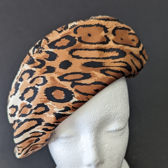 Accessories | Vintage Leopard Print Beret | Poshmark